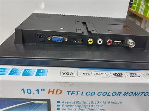 Black 10 Inch Hd Tft Lcd Color Monitor 12v Resolution 1920 X 1080 At ₹ 4750 Piece In Mumbai
