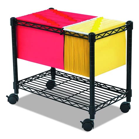 Zimtown Mobile Letter Legal File Cart Compact Mobile File Cart Storage