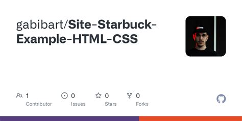 Github Gabibartsite Starbuck Example Html Css