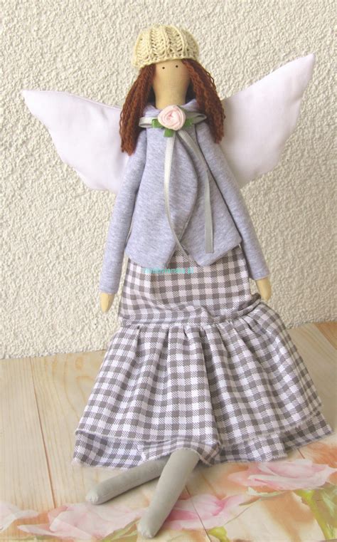 Lalka handmade anioł Tilda sklep z rękodziełem w Poznaniu