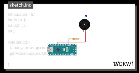 Buzzer Test Wokwi Esp32 Stm32 Arduino Simulator