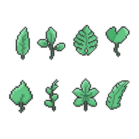 Leaf Pixel Art For Dynamic Digital Projects And Designs 46866303