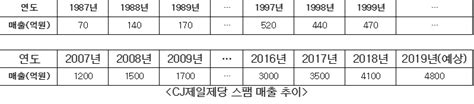 Cj제일제당 스팸 4조 클럽 진입 이미지 이투데이