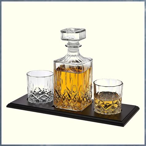 Whiskey Decanter And Glasses Barware Set Perfect For Liquor Tasting