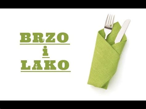 Savijanje Salveta Brzo I Jednostavno Kako Saviti Salvete YouTube