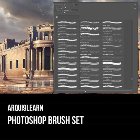 How To Use And Create Brushes In Photohop Architectural Visualisation Archvizhow