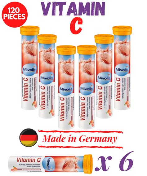 Купить Витамины DM VITAMIN C effervesCent tablets, 120 pieCes , 6*20 ...