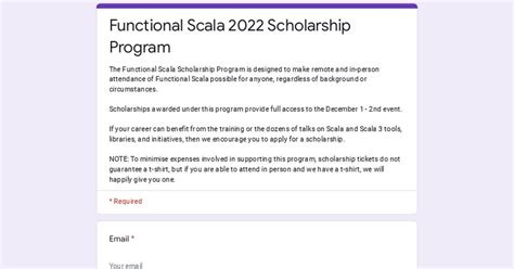 free scholarships to functional scala 2022 for all those in need dec 1 2 london uk r scala