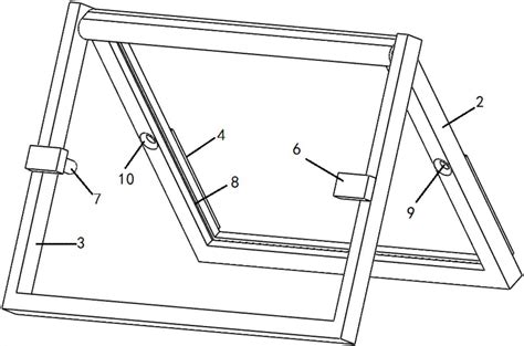 用于房车四恒空调的双层翻转外窗的制作方法