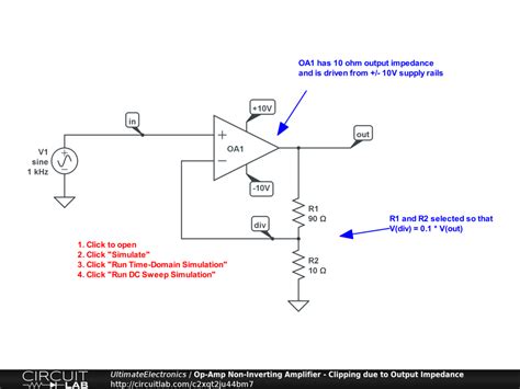 Op Amp Non Inverting Amplifier Ultimate Electronics Book