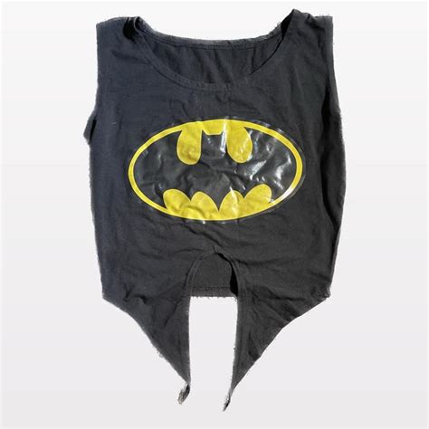 Batman Tie Crop Top ° Good Condition ° Fits S Depop