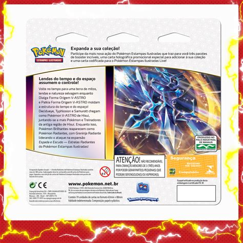 Blister Triplo Toxel Pokémon Espada E Escudo 10 Estrelas Radiantes