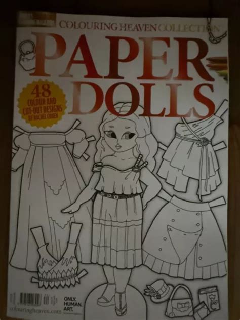 Colouring Heaven Collection Magazine 74 2024 Paper Dolls 48 Cut Out