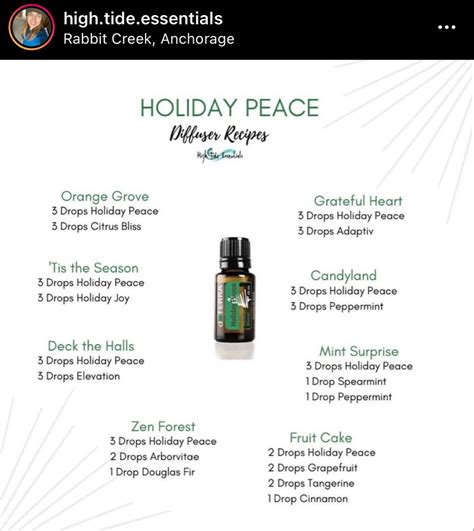 Holiday Peace Diffuser Blends