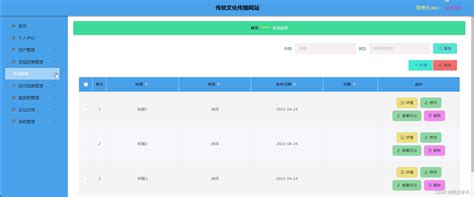 springboot毕设项目传统文化传播网站r3t82java vue mybatis maven mysql sprnig