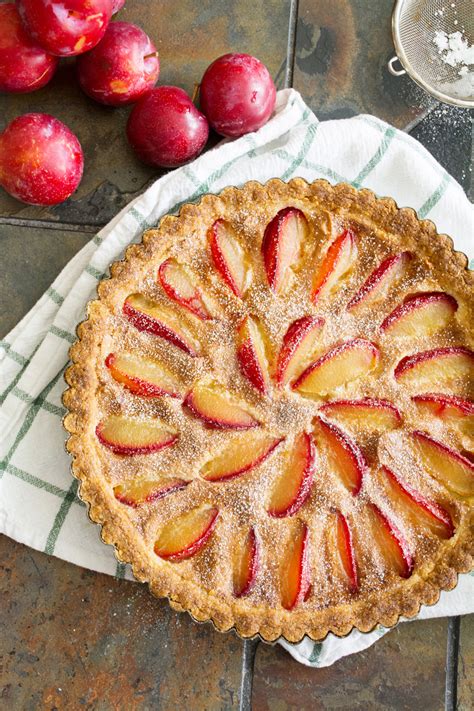 Red Plum Frangipane Tart