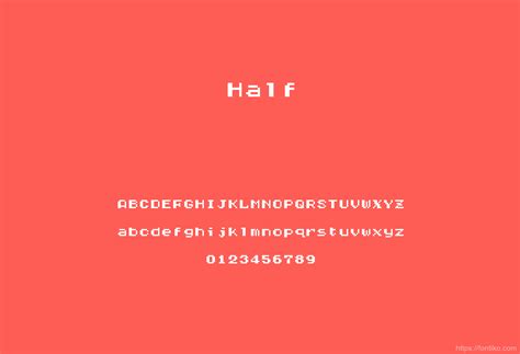 Half Font Otf Ttf