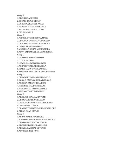 Grouping Of Pcp Assignment Pdf