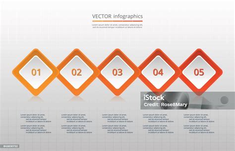 추상적인 3d Infographic 템플릿입니다 4 명에 대한 스톡 벡터 아트 및 기타 이미지 4 명 4가지 개체 개념