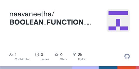 Github Naavaneethabooleanfunctionminimization