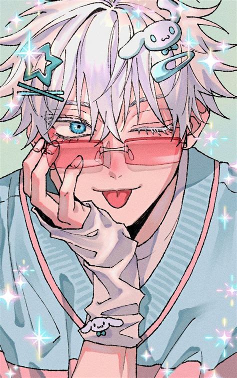 Gojo Anime Character With Glasses Croquis Faciles Anime Show