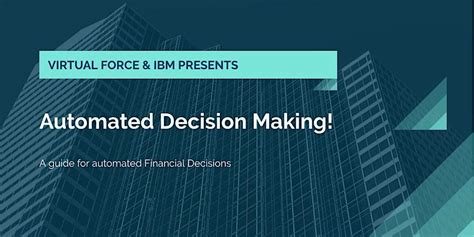 Virtual Force Inc On Linkedin Ibm And Virtual Force Series Automated Decision Making