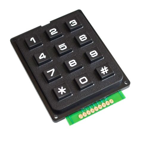 12 Key Membrane Switch Keypad 4 X 3 Matrix Array Matrix Keyboard