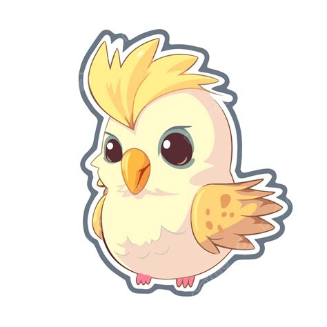 노란 머리를 가진 귀여운 만화 새 벡터 앵무새 상표 만화 Png 일러스트 및 벡터 에 대한 무료 다운로드 Pngtree