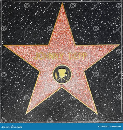 Johnny Depps Star On Hollywood Walk Of Fame Editorial Photo Image Of