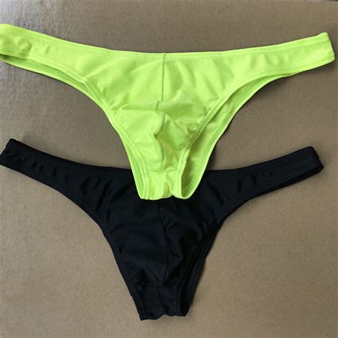 Low Waist Tight Sexy Men Swimwear Bikinis Hot Half Pack Hip Swimsuits