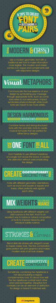 Tips To Create Great Font Pairs DesignMantic The Design Shop