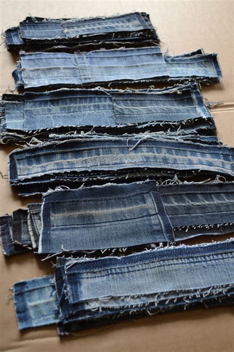 Scraps Jeans Pieces Of Jeans Denim Scraps Etsy