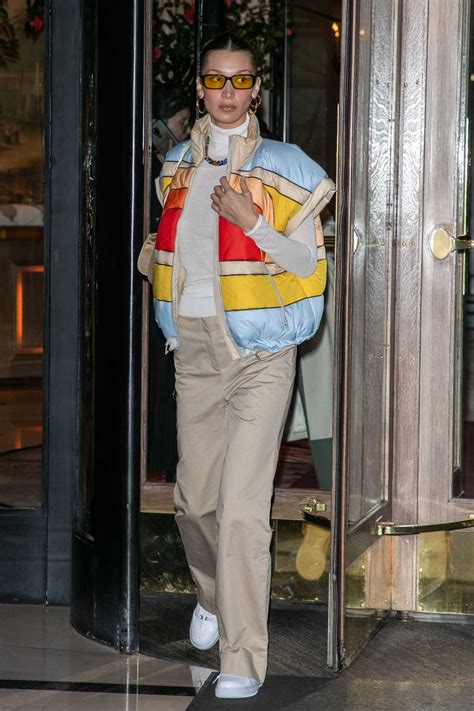Bella Hadid In A White Sneakers Was Seen Out In Paris Celeb Donut