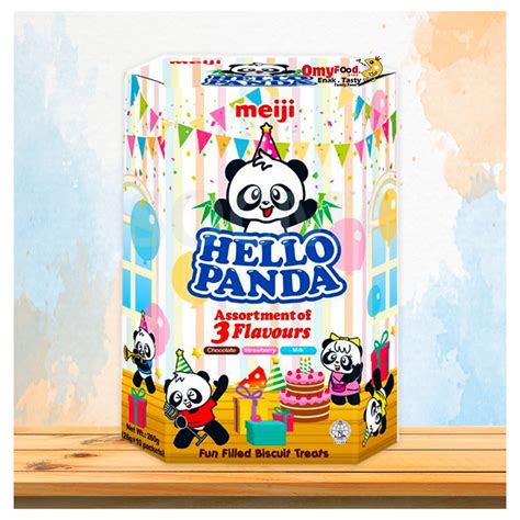 26g X 10pcs 1box Meiji Hello Panda Biscuit Assorted Omyfood
