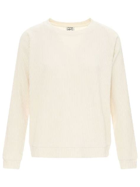 베이스레인지baserange 베이직 리브 코튼 스웨트셔츠 Fbsri000 Off White Jentestore