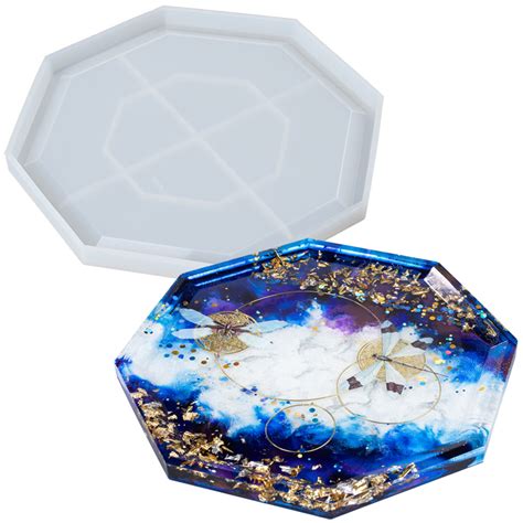 Dish Epoxy Resin Silicone Mold Large Octagon 826inch Funshowcase