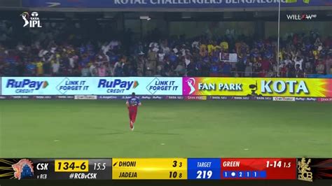 156 Cameron Green To Ms Dhoni 4 Runss Rcb Vs Csk 68th Match Match