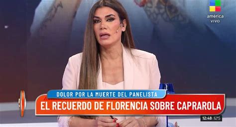 Flor De La V Y Su Gran Dolor Por La Muerte De Mariano Caprarola Quedé