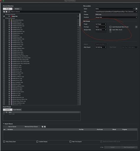 Export Audio Mixdown Graphic Glitch Cubase Steinberg Forums