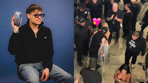 Quién es la nueva novia de Peso Pluma Los captan besándose en el primer concierto de Éxodo