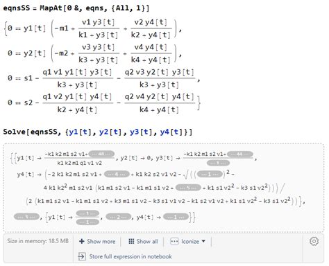 How To Get The Steady State Analytical Solution Of A Set Of Nonlinear Differential Equations