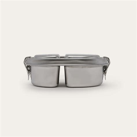 Split Snack Container 500ml Stainless Steel Container