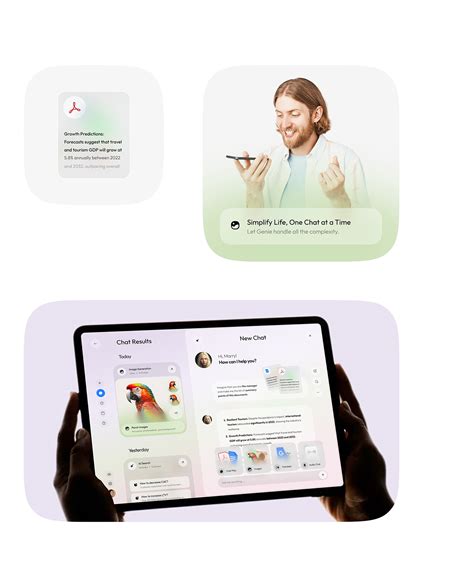 Genie Chatbot Ai Assistant Ux Ui Design Behance