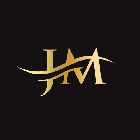 Premium Vector Monogram Letter Jm Logo Design Vector Jm Letter Logo