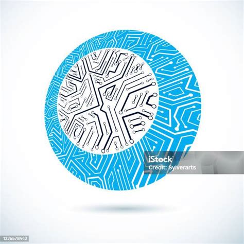 การออกแบบ Cpu เทคโนโลยีเวกเตอร์พร้อมรูปแบบไมโครโปรเซสเซอร์แบบวงกลม แผง