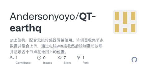 Github Andersonyoyoqt Earthq Qt上位机，配合无线传感器网路使用。协调器收集节点数据并融合上传，通过电脑wifi接收然后绘制震动波形并显示各个节点在地图上的位置。