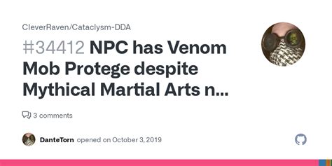 Npc Has Venom Mob Protege Despite Mythical Martial Arts Not Being