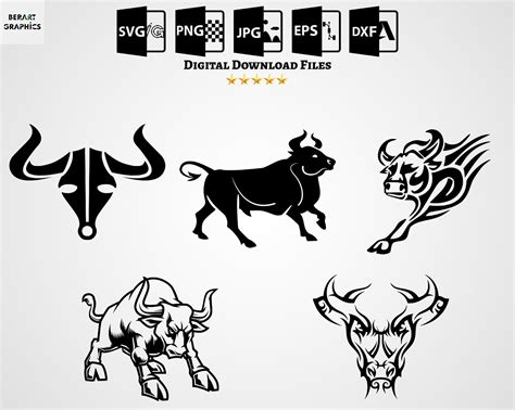 30 Bull Svg Bundle Angry Bull Svg Bull Cut Files Bull Cricut Svg