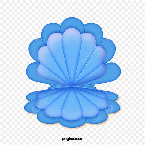 가리비 실루엣 일러스트 블루 조개 껍질 개요 Png 일러스트 및 Psd 이미지 무료 다운로드 Pngtree