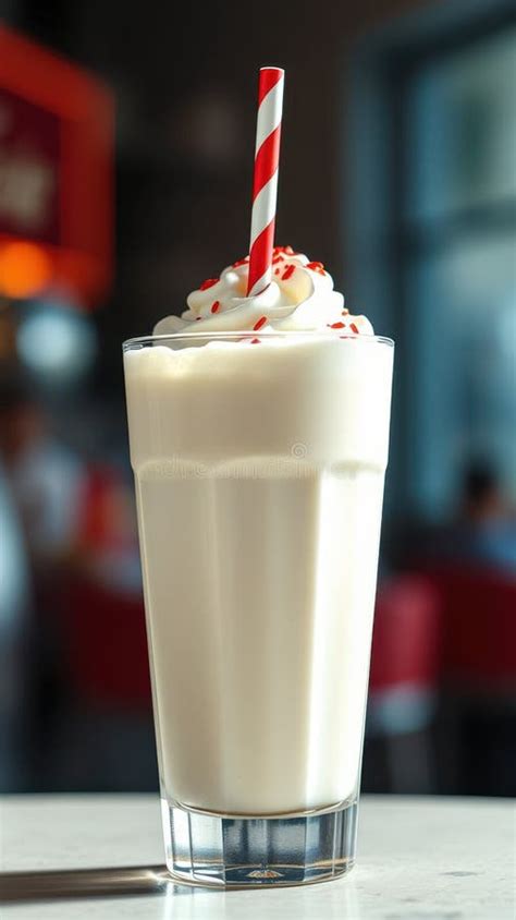 Delicious Milkshake Topped With Whipped Cream And Festive Sprinkles